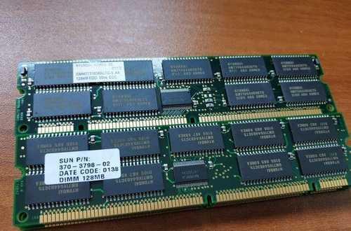 Модули памяти SUN SD-RAM ECC 128мб двухсторонняя