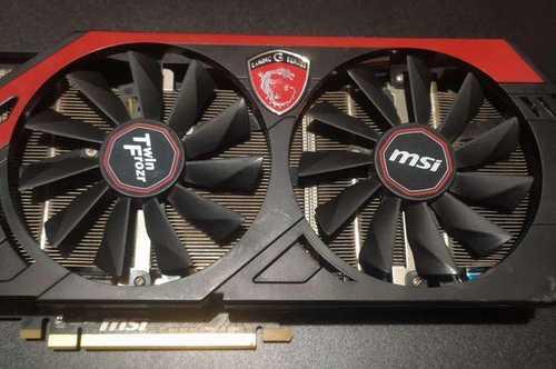 Видеокарта MSI R9 270x 4gb на запчасти