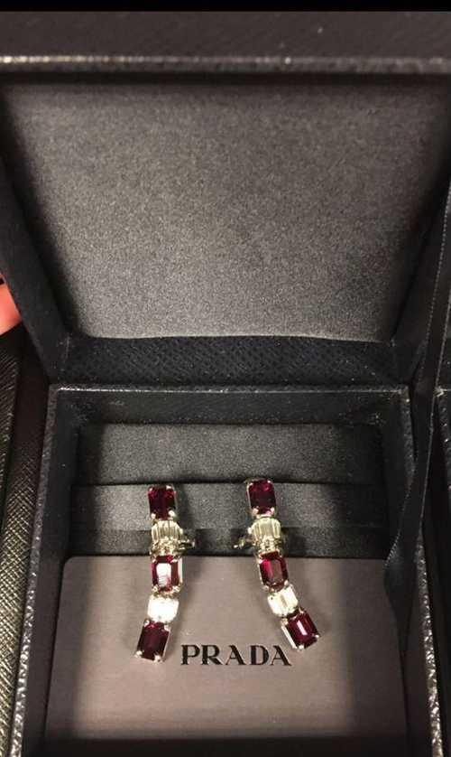 Серьги Prada оригинал