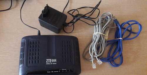 Модем от МГТС (Adsl ZTE zxdsl 831) с переходниками