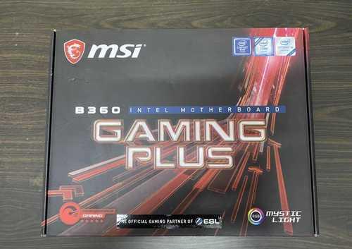 MSI B360 gaming plus