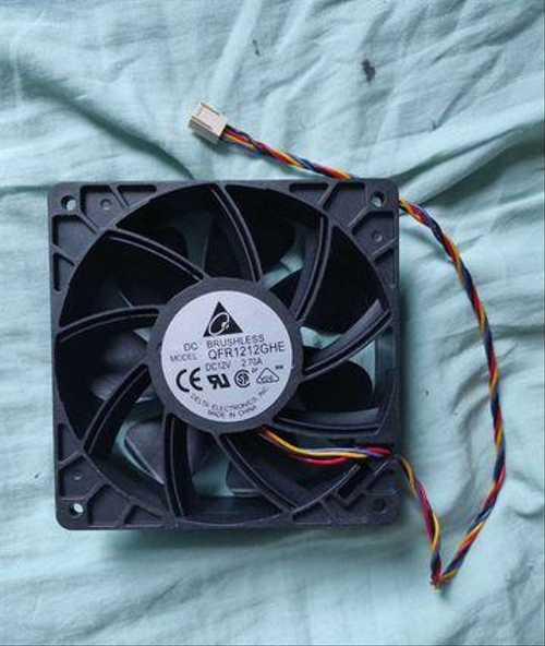 Вентилятор кулер для Antminer L3+,S9,S15,S17