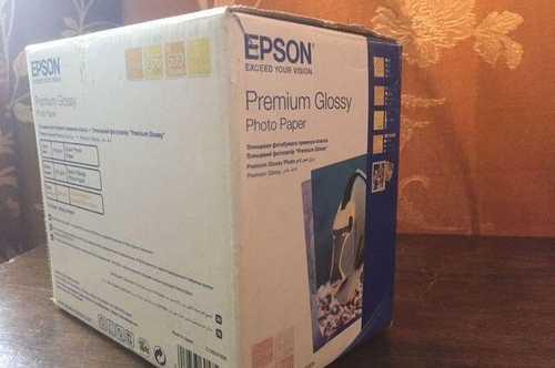 Фотобумага epson premium glossy 10*15 500 листов