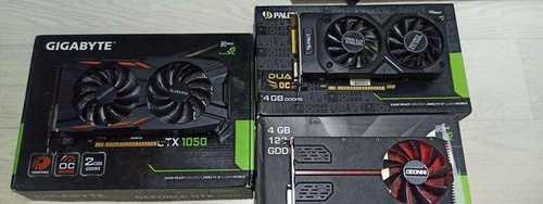 Gtx,1050ti Inno3d 4 gb/palit 4gb/gigabyte 2gb