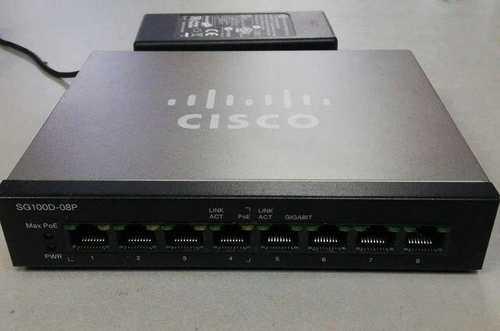 Коммутатор Cisco sg100d-08p poe