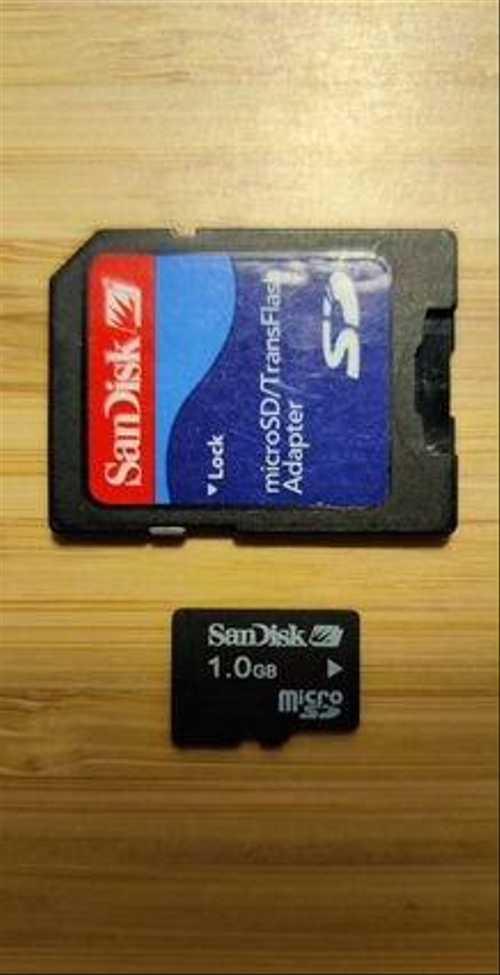 Карта памяти SanDisk Micro SD 1GB