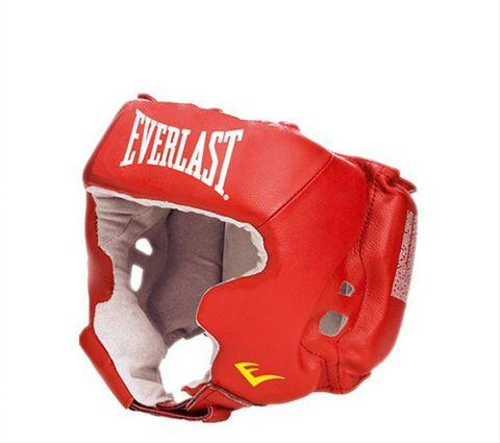 Шлем с защитой щек Everlast USA Boxing Cheek M красный