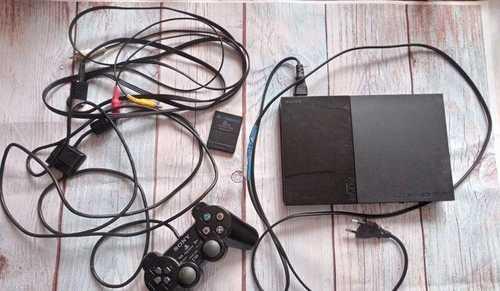 Sony PS2 прошитая + карта памяти 8mb