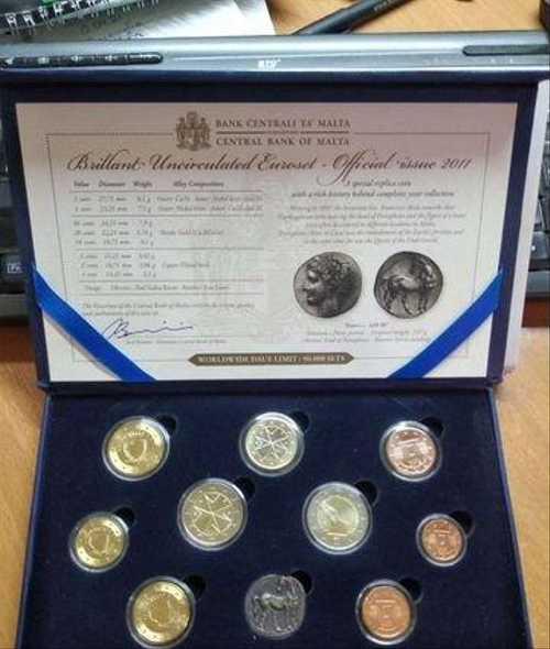 Годовой набор монет Мальта 2011