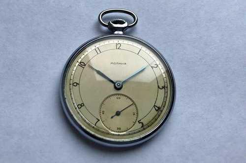 Часы карманные молния СССР 1950 Г. Карманные часы молния 1951 года Женевская волна. Фото настольных часов молния. Купить стекло карманным часам молния. Часы молния авито