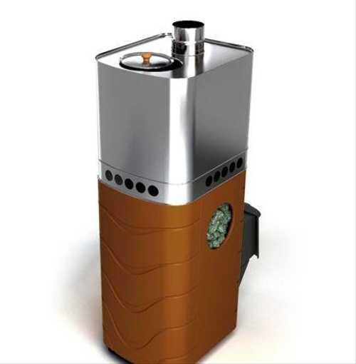 Печь банная Бирюса 2013 Carbon с баком нерж. 50 л