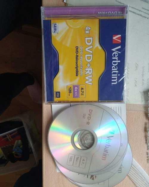 Болванка Verbatim dvd+rw, dvd-r
