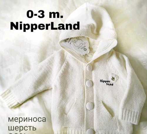 Новая детская кофта с капюшоном Nipperland