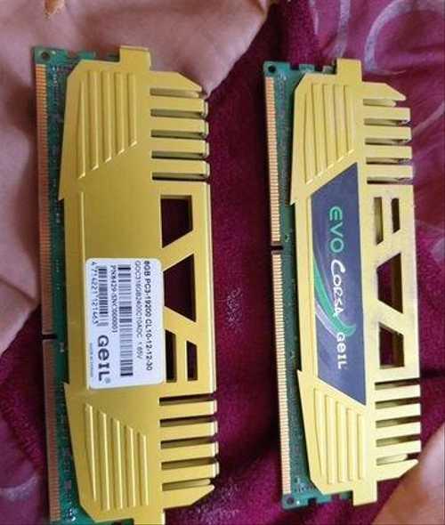 DDR3 GeIL Evo Corsa 2400 мгц 16GB (8GB х 2 шт)