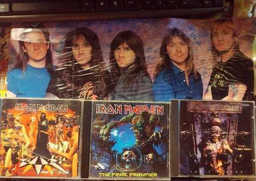 Компакт-диски группы Iron Maiden и Pantera