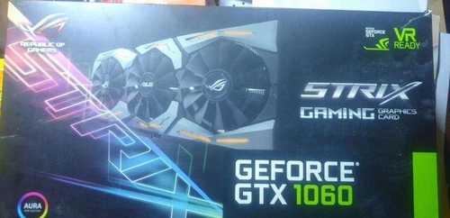 Видеокарта Asus Strix GeForce GTX1060 6gb OC