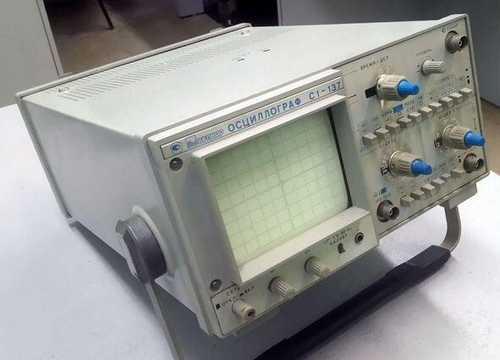 Двухканальный осциллограф С1-137 рабочий