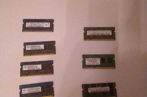 Оперативная память для ноутбуков so-dimm ddr2, dd3