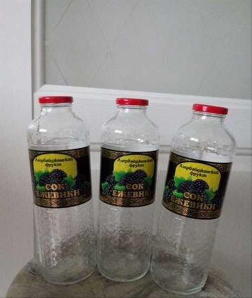 Бутылки стеклянные, литровые