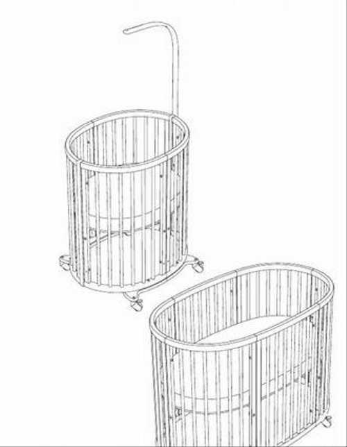 Stokke: Кроватка 2в1 и Пеленальный стол