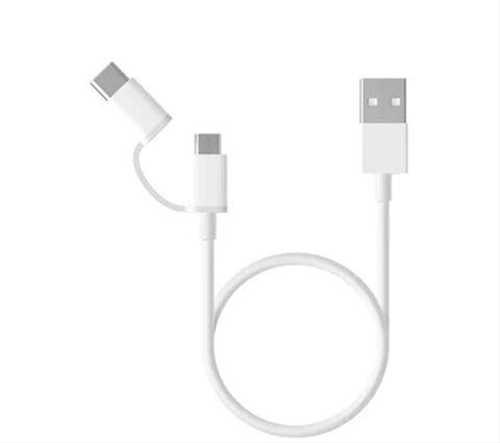 Дата-кабель Xiaomi Mi 2-in1 USB cable (Новый)