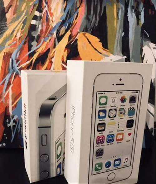Телефон iPhone 5s Silver, 16Gb в подарок iPhone 4s