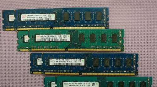 Оперативная память DDR3 4gb для компьютера, Hynix