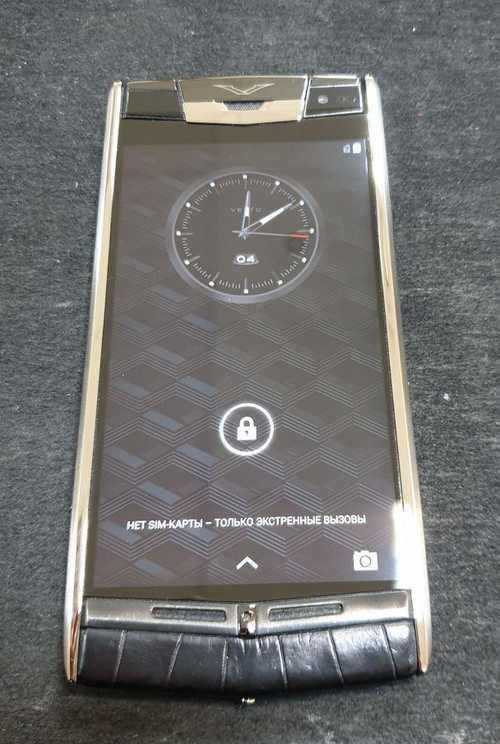 Vertu Touch Signature Black Alligator. комплект