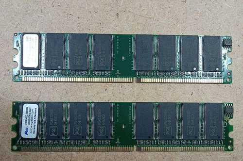 Оперативная память DDR1 2x256Mb (512Mb)