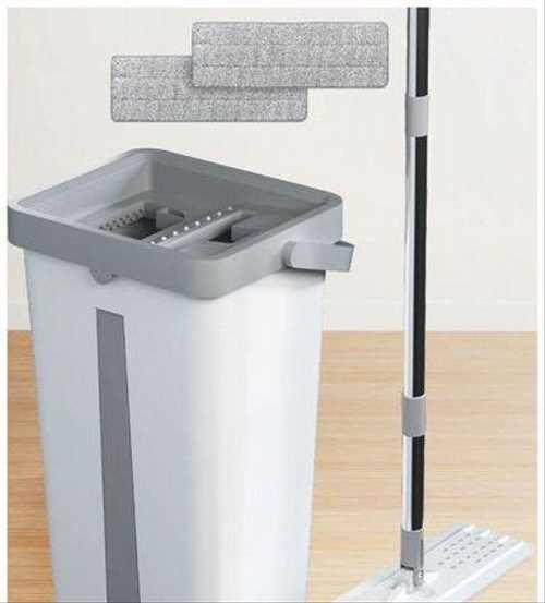 Швабра с отжимом и двухкамерным ведром «Smart Mop»