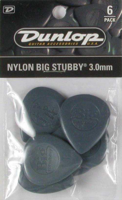 Медиаторы Dunlop Nylon Big Stubby толщина 3 мм, на