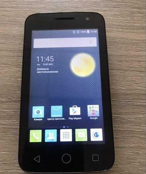 Смартфон Alcatel One Touch 4045D Pop 2 4 гб черный