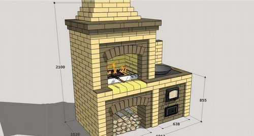 Гриль барбекю с казаном