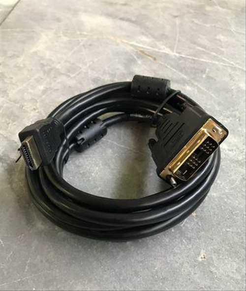 Кабель шнур Hdmi - DVI-D 3 метра