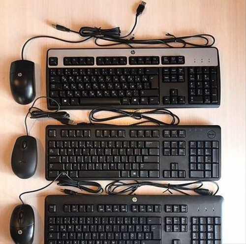 Клавиатуры и мышки Dell и Hp от серваков