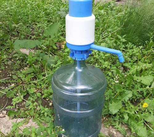 Помпа для воды и бутыль на 19 литров
