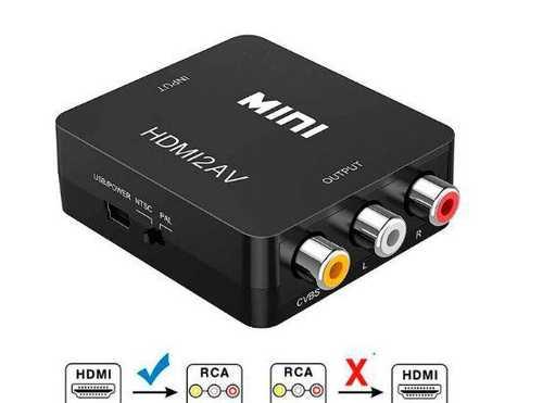 Видео конвертер hdmi в AV / hdmi 2 RCA