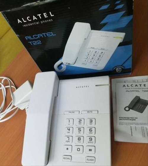 Телефон кнопочный проводной Alcatel T22