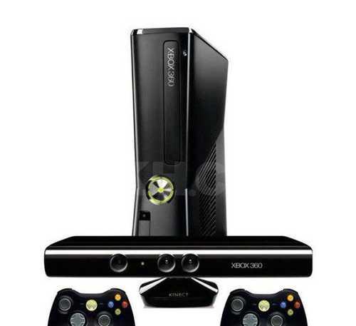 Xbox 360 Slim 1000GB + Kinect + Freeboot