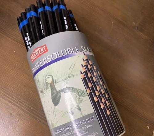 Акварельные карандаши для скетчинга Derwent 60 шт