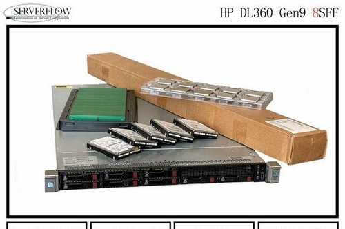 HP DL360 Gen9 (2x 2698v4 64GB P440ar) + рельсы