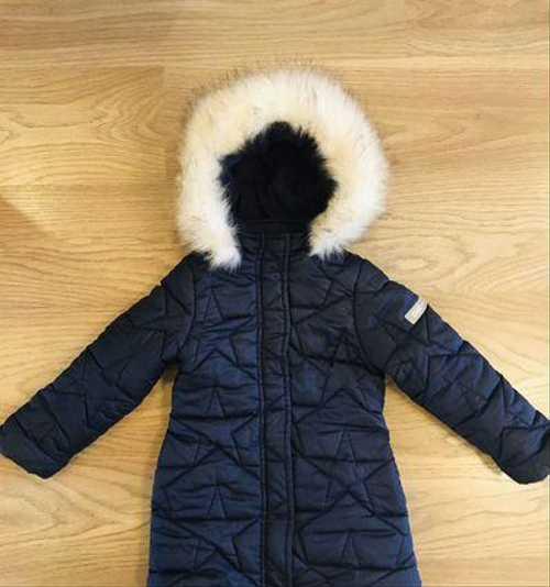 Куртка пальто зимнее для девочки, р.110