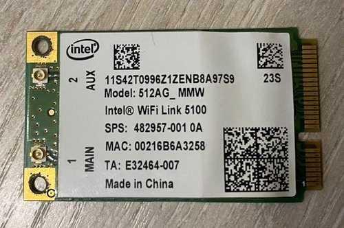 Модуль Wi-Fi Mini PCI-E Intel 512AG MMW /802. 11b