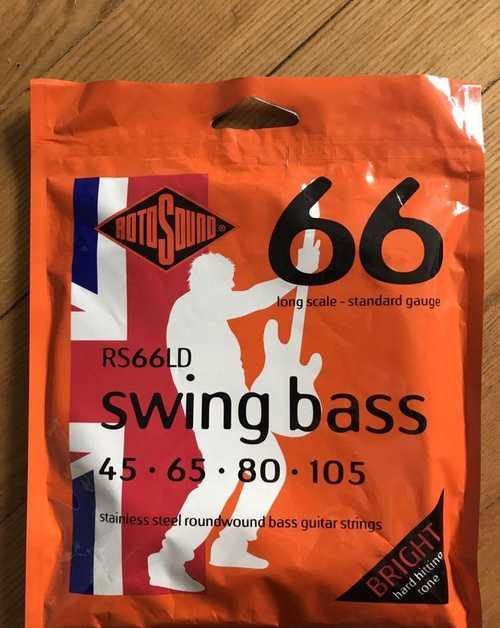 Струны для бас гитары Rotosound Swing Bass 45-105