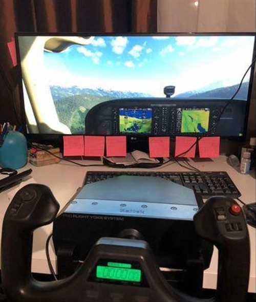 Saitek pro flight yoke system