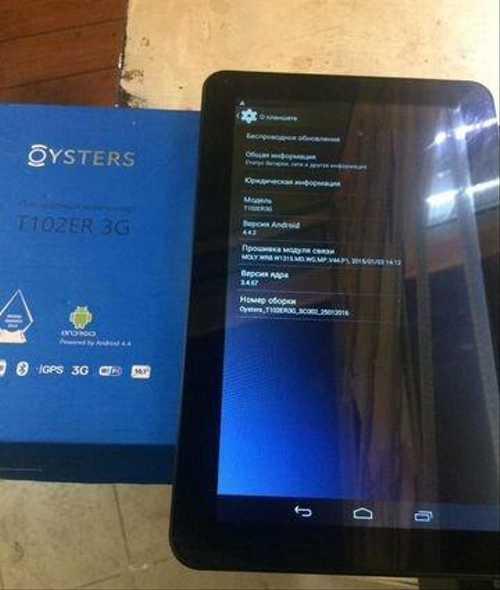 Планшет Oysters T102ER 3G на запчасти