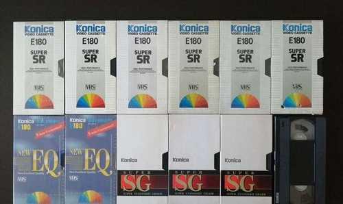 Видеокассеты VHS Konica E 180