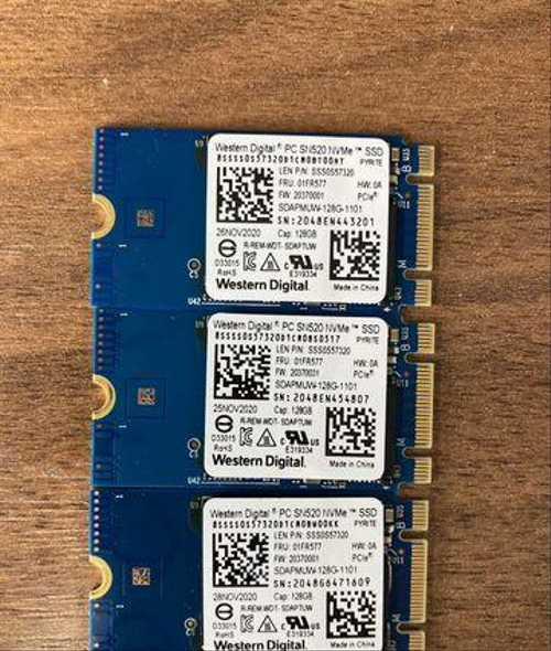 SSD M2 nvme 128 Gb WD новые