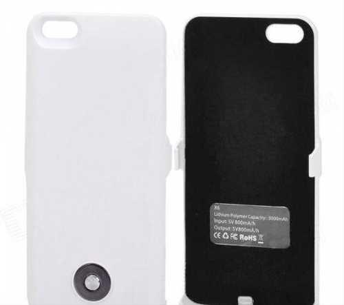 Чехол-аккумулятор для iPhone 5/5S 3000mAh белый