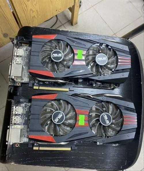 Две неисправные видеокарты Asus R9 270x 2G